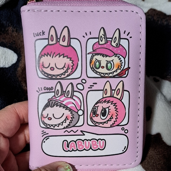 Other | Labubu Pink Cartoon Wallet | Poshmark